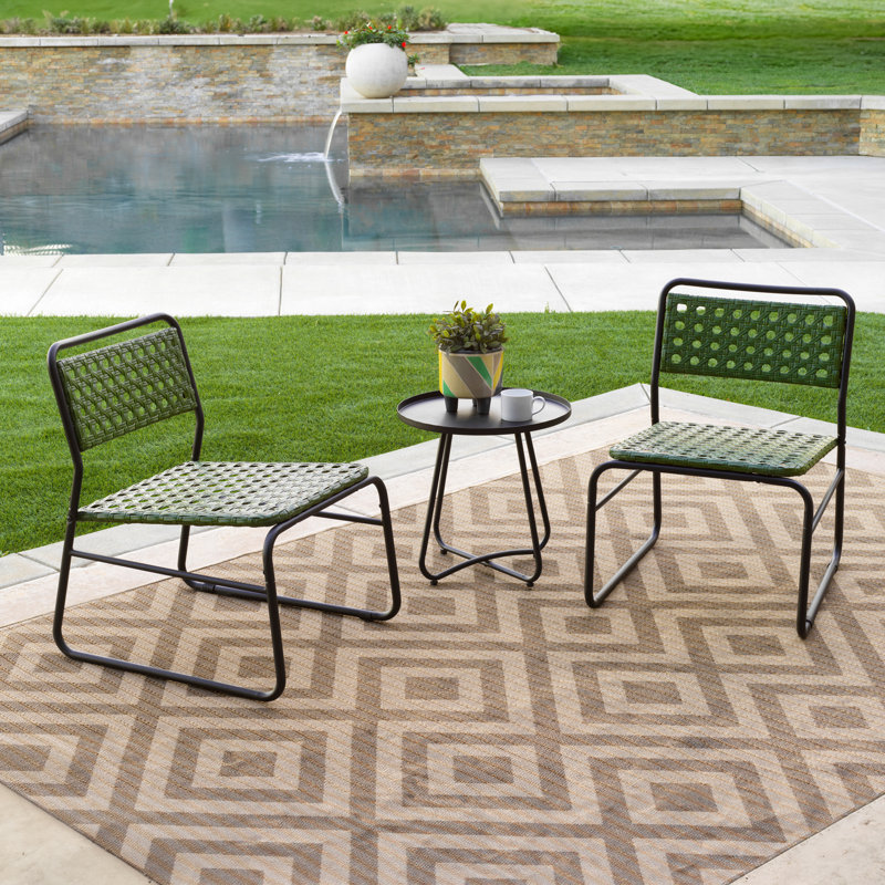 Bay Isle Home Biscette 2 Person Rattan Outdoor Patio Bistro Sets Reviews Wayfair